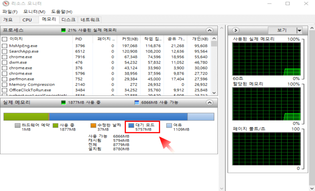 RAMMAP 컴퓨터 메모리 부족 해결을 위한 간단한 유틸리티 - insideBOX