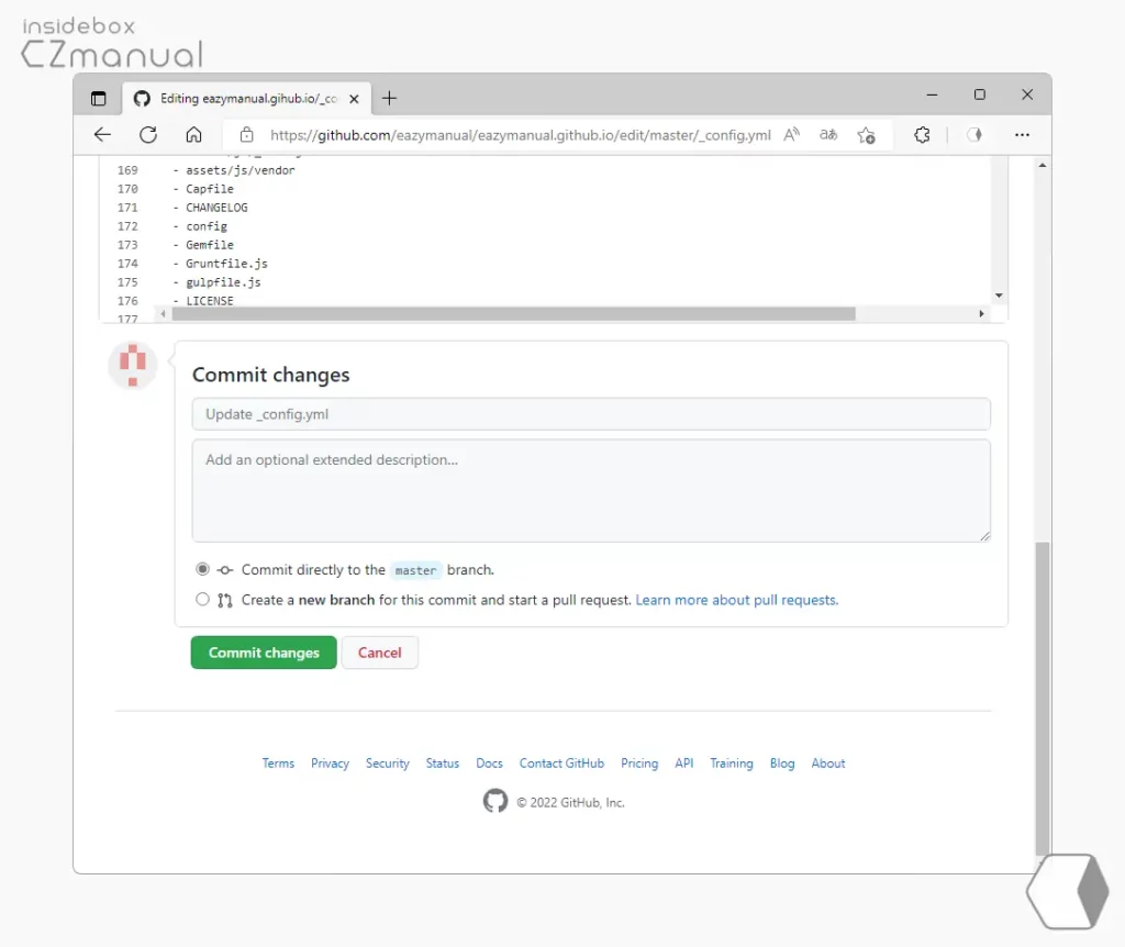 GitHub 깃허브에 무료로 나만의 블로그 만들기 - insideBOX