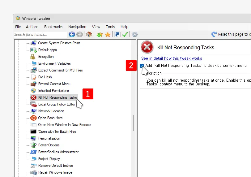 윈도우 설정 손쉽게 변경하기 Winaero Tweaker 사용법 - insideBOX