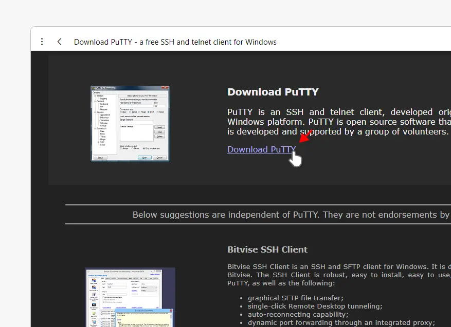 Windows에서 PuTTY 설치하는 방법 - insideBOX