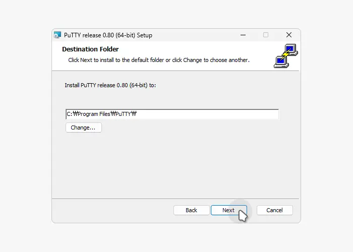 Windows에서 PuTTY 설치하는 방법 - insideBOX