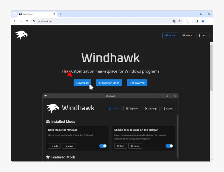 Windhawk - insideBOX
