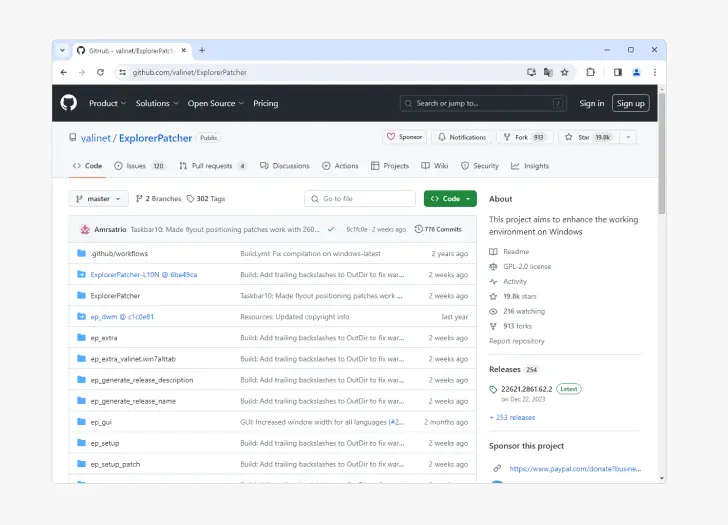 ExplorerPatcher - insideBOX