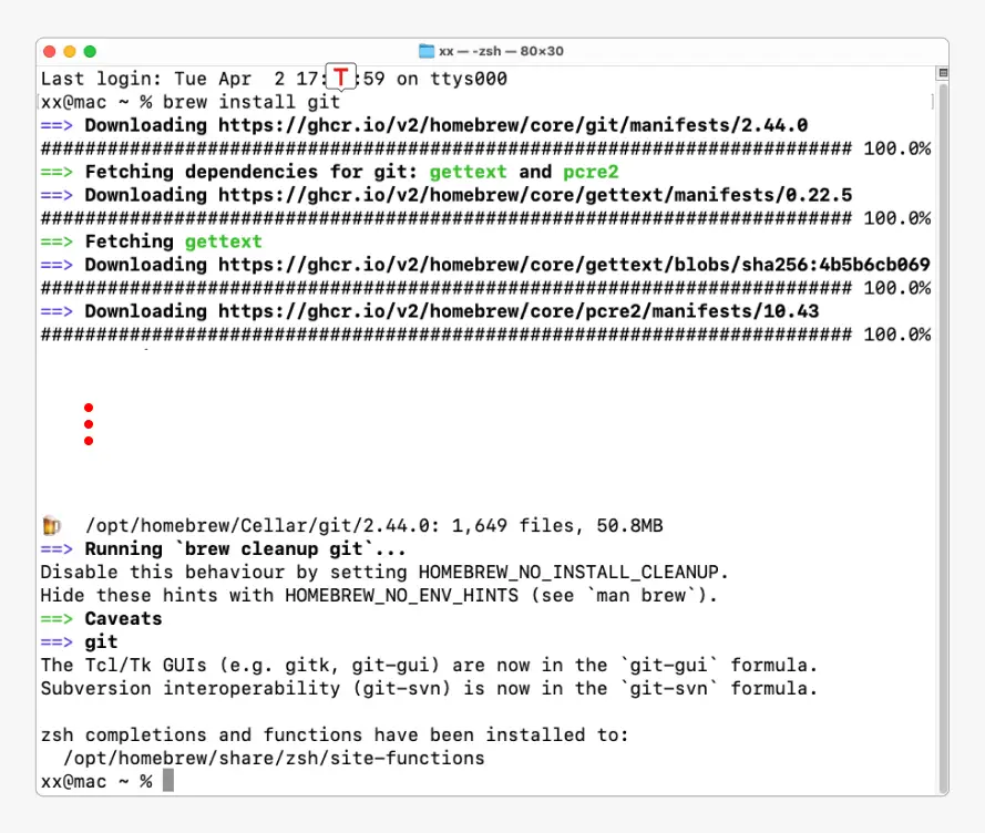 macOS에서 Git 설치하는 방법 - insideBOX