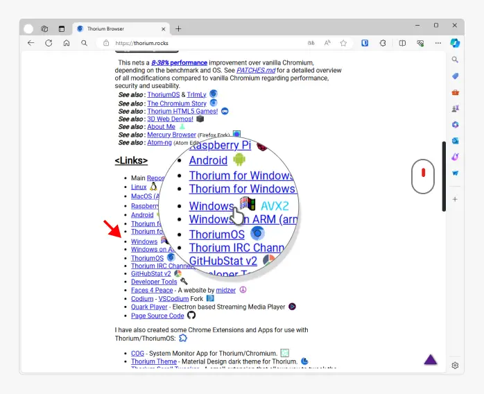 Windows에서 Thorium 브라우저 설치하기 - insideBOX